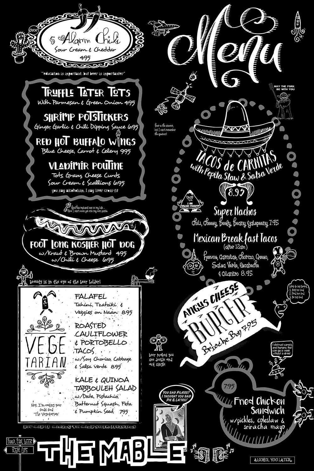 Menus | Graphic Guru